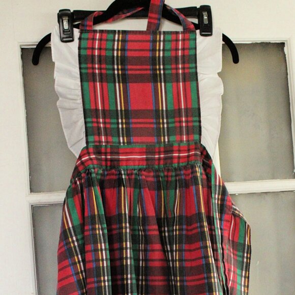 Source Unknown | Kitchen | Vintage Adult Red Plaid Apron | Poshmark
